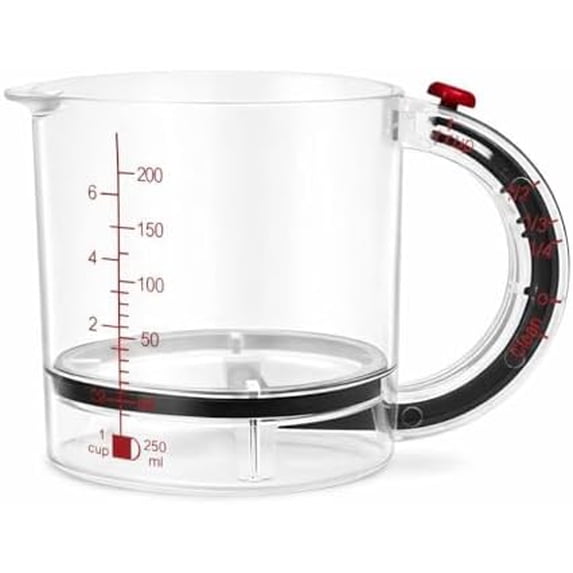 4-in-1 Adjustable Measuring Cup with Base, All-in-One Kitchen Measuring ...