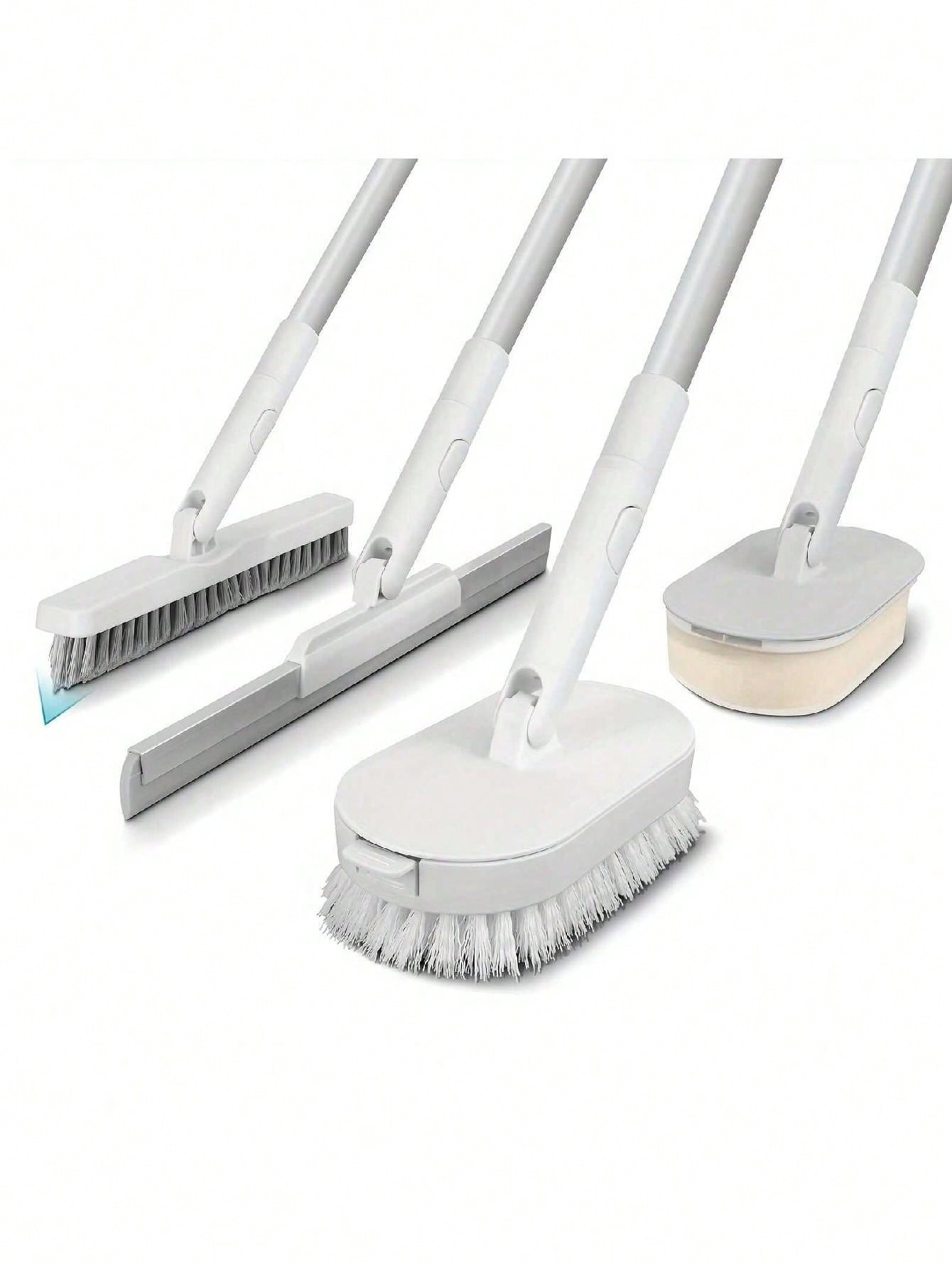 4-in-1 Adjustable Shower Cleaning Brush – 180° Pivoting Head ...