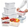 Airtight Food Storage Container Set with Removable Colander for Fruits ...