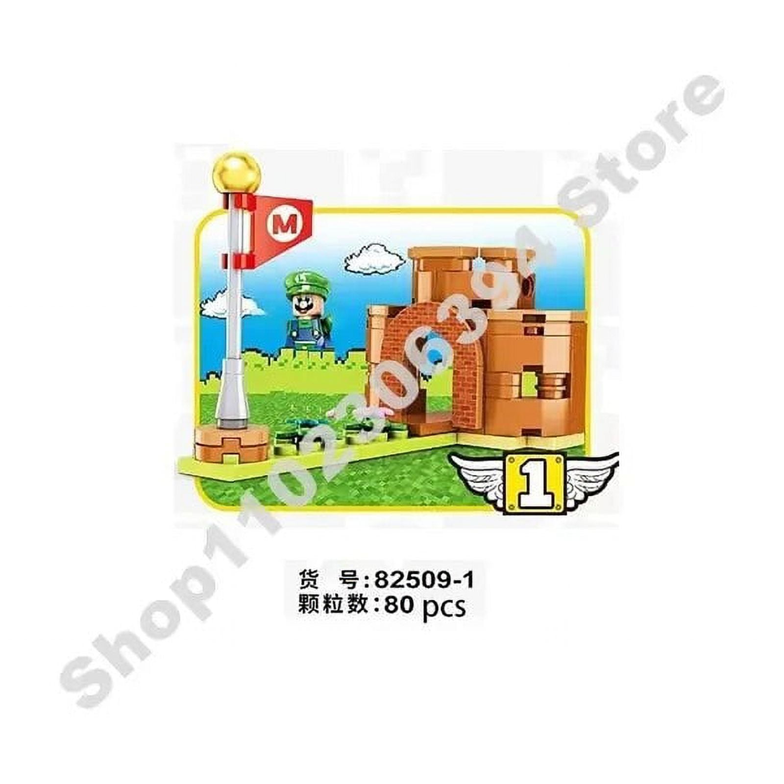 4 in 1 Anime Super Bros Racing Car Building Blocks Action Game Figures ...