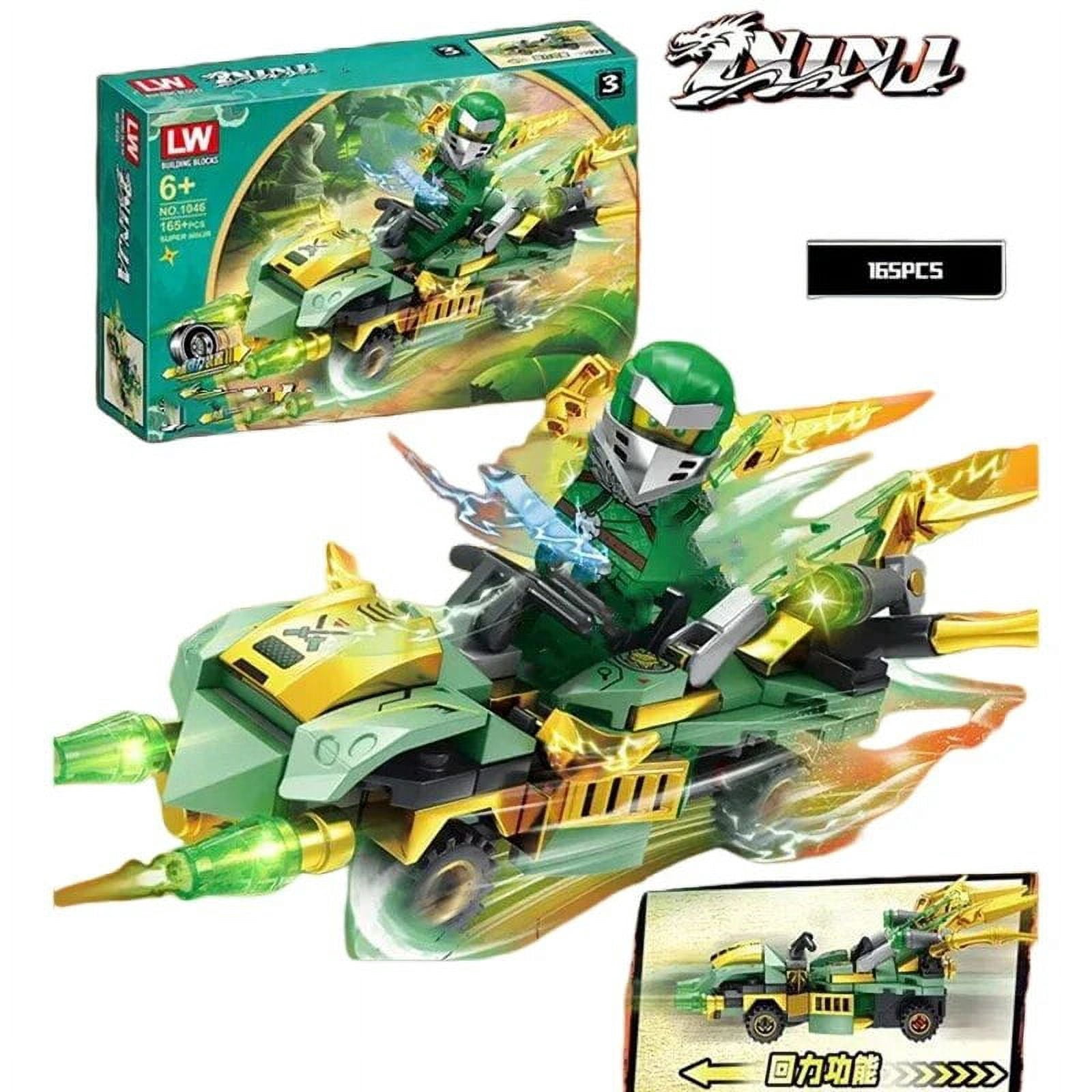 4 in 1 Anime Super Bros Racing Car Building Blocks Action Game Figures ...