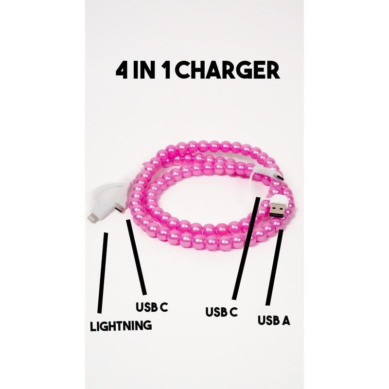 4-in-1 Beaded Charging Cord - Walmart.com