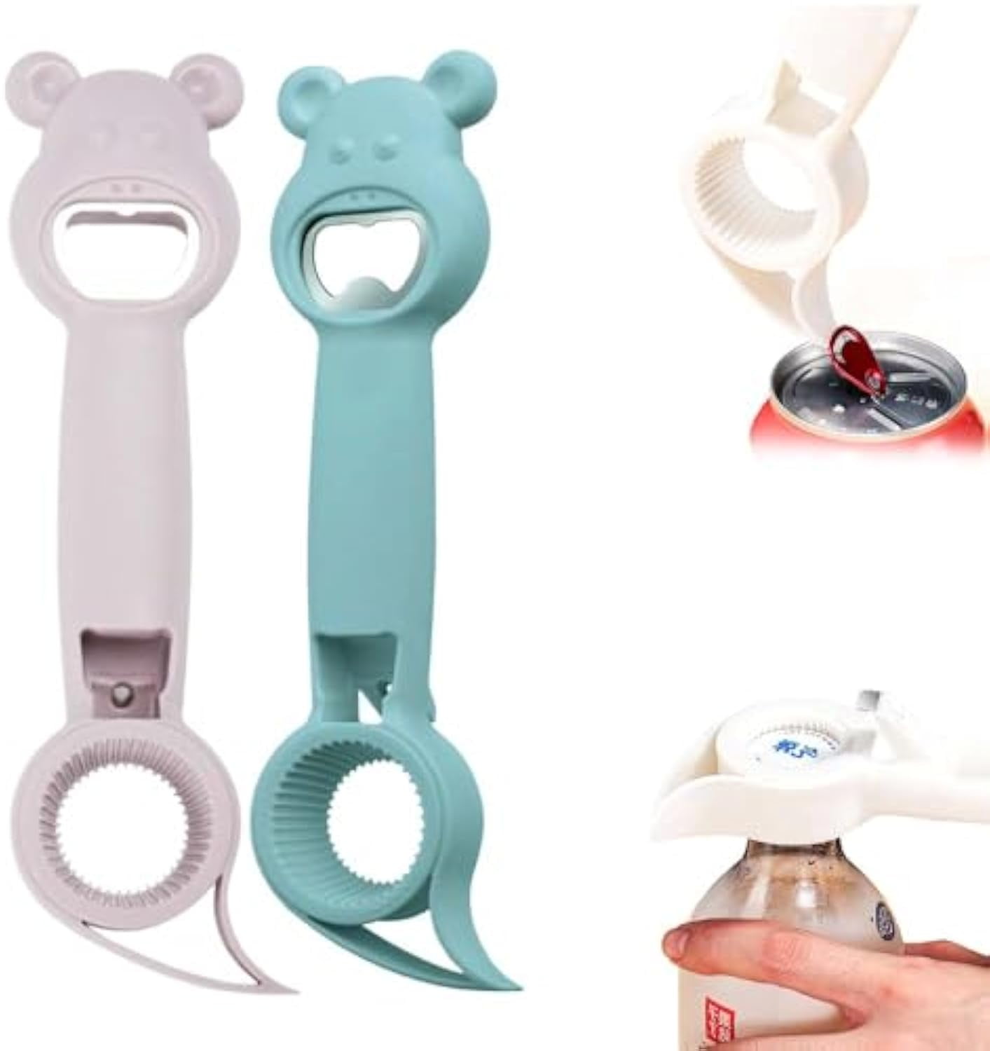 4 in 1 Beer Bottle Opener, 2025 New Jar Can Beer Bottle Opener Cute ...