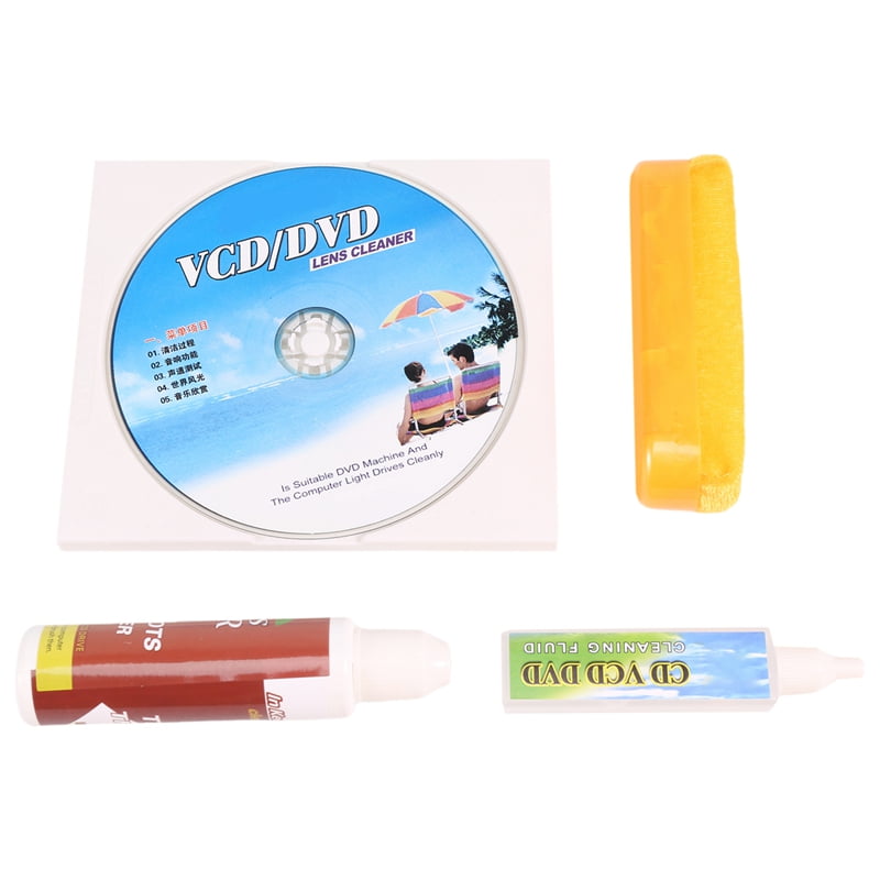4 in 1 CD DVD Rom Player Maintenance Lens Cleaning Kit - Walmart ...