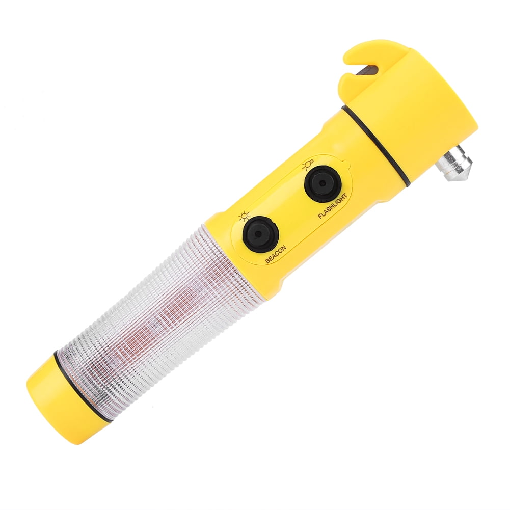 4 in 1 Car Emergency Escape Hammer Safety Seat Belt Cutter LED Torch ...