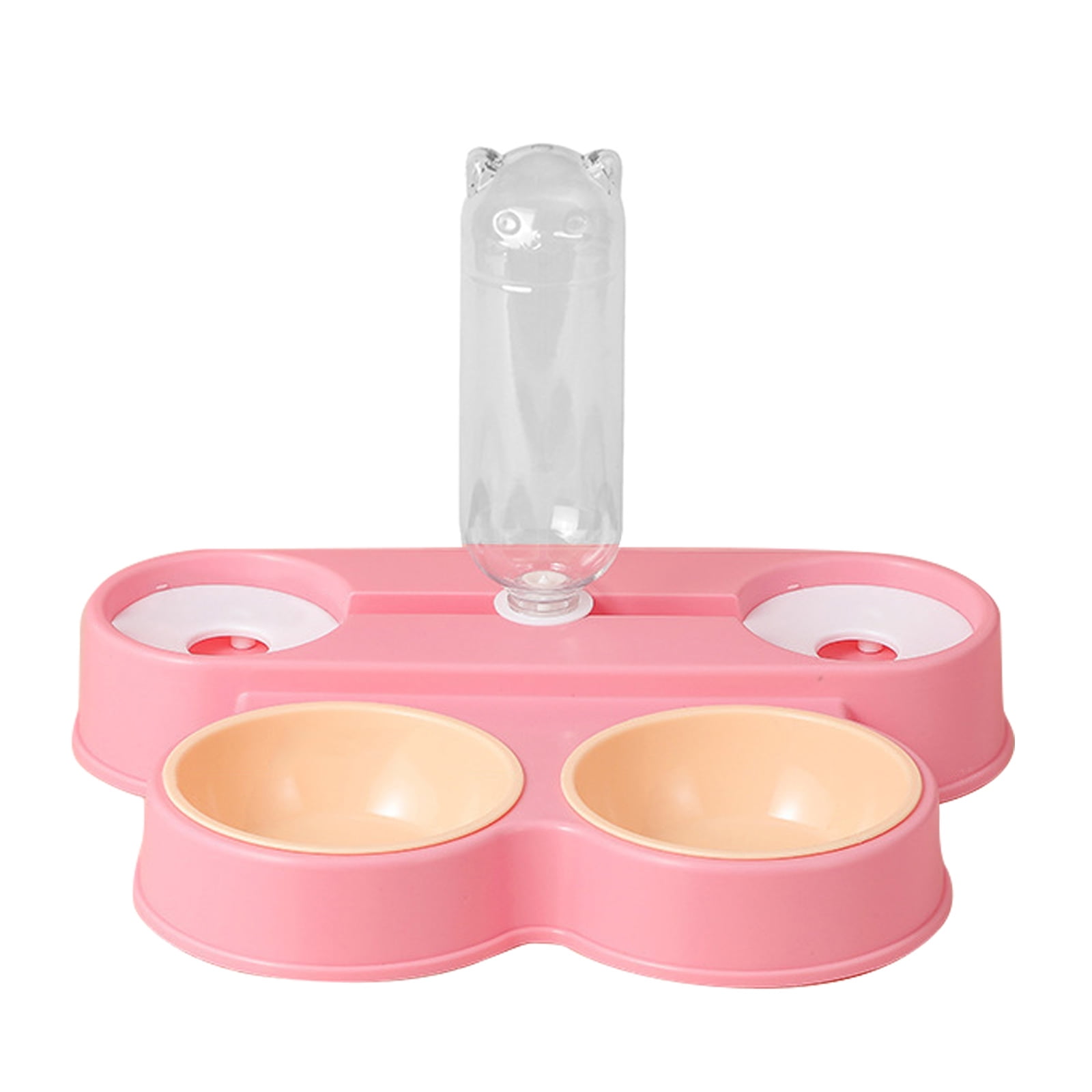 4 in 1 Cats Container Dogs Water Bowl Double Water Dispenser Set Cats ...