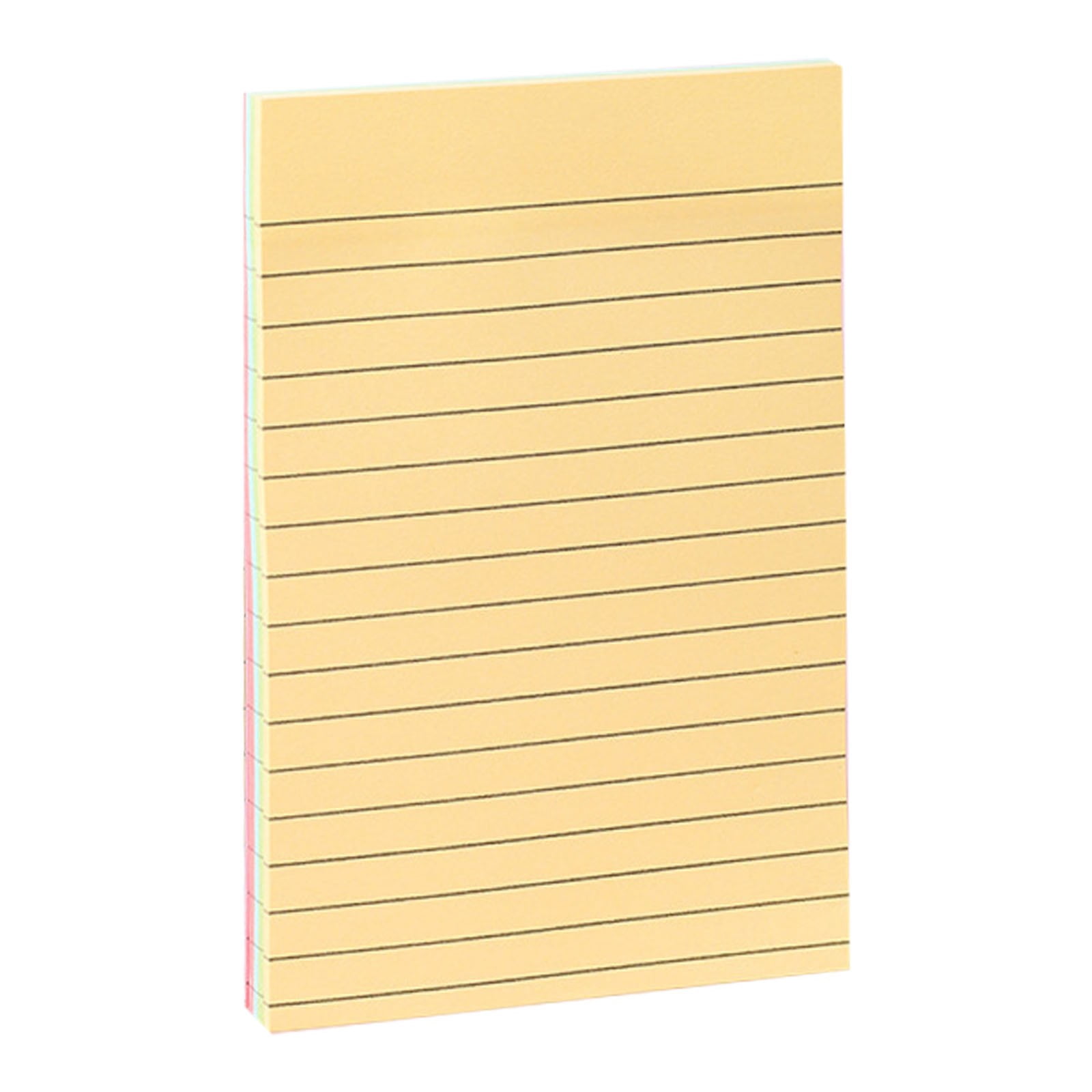 4-in-1 Colorful Lined Sticky Notes 100 Sheets Mixed Color Self-adhesive ...