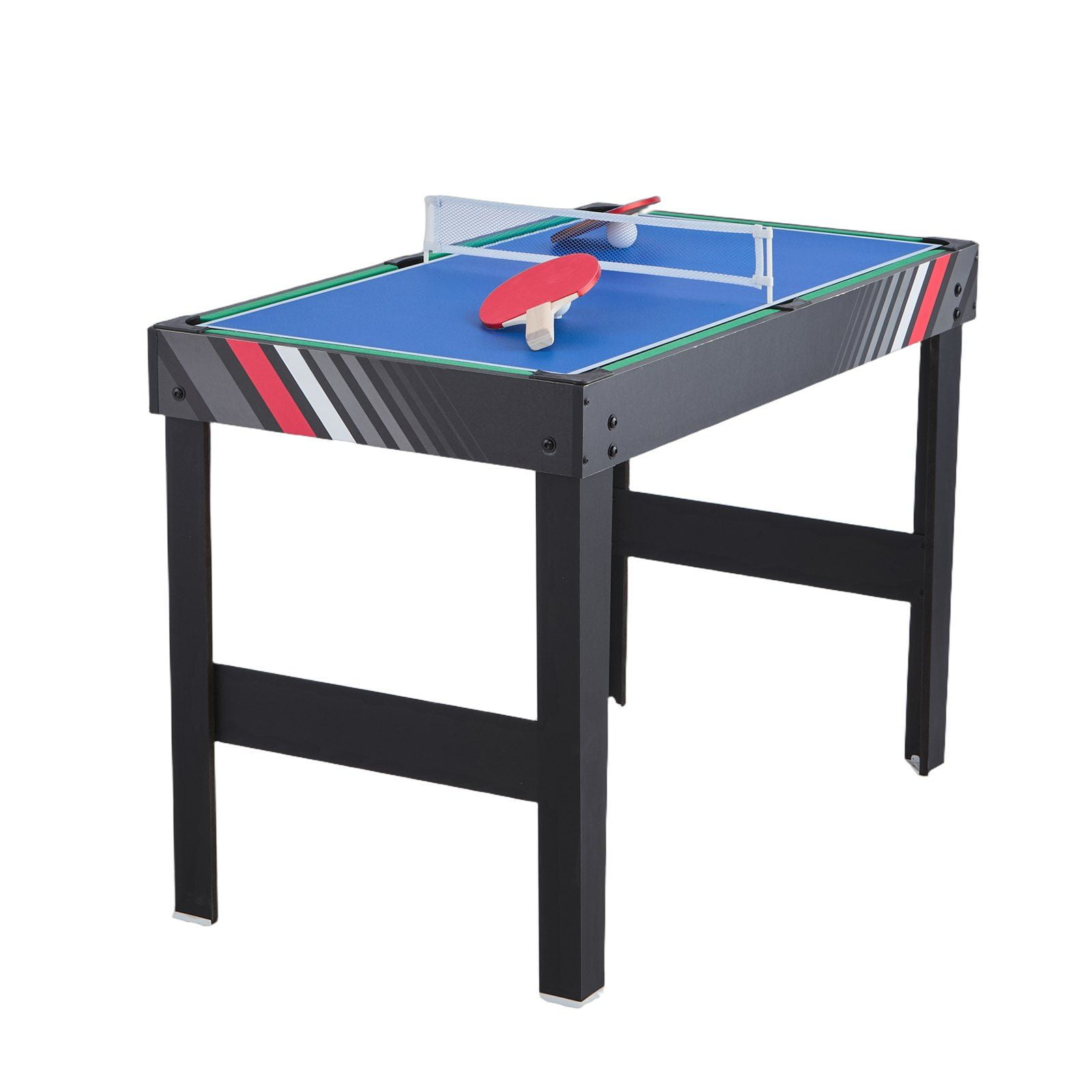 4-in-1 Combo Game Table, 48" Air Hockey, Billiard Pool, Foosball, Ping ...