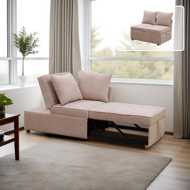 Convertible Futon Pull Out Sofa Bed - Sleeper Couch - Walmart.com