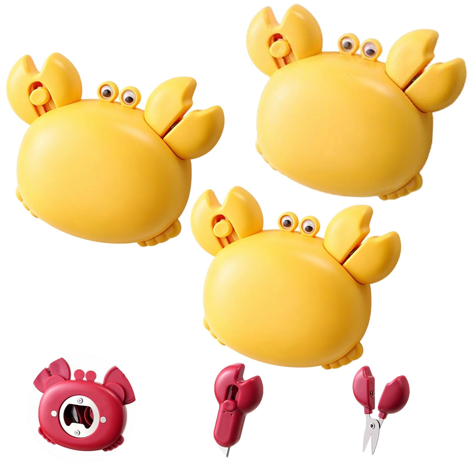 4-in-1 Crab Multifunctional Bottle Opener with Magnetic, Scissors, Box ...