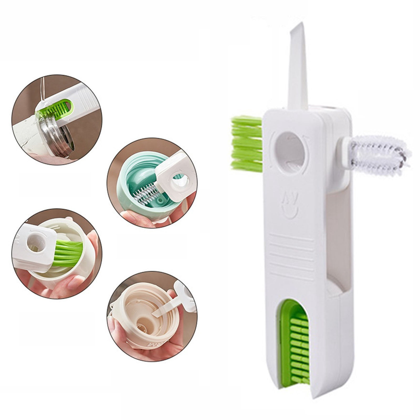 4 in 1 Cup Lid Cleaning Brush for Baby Bottle Gap Tight Spaces, Home ...