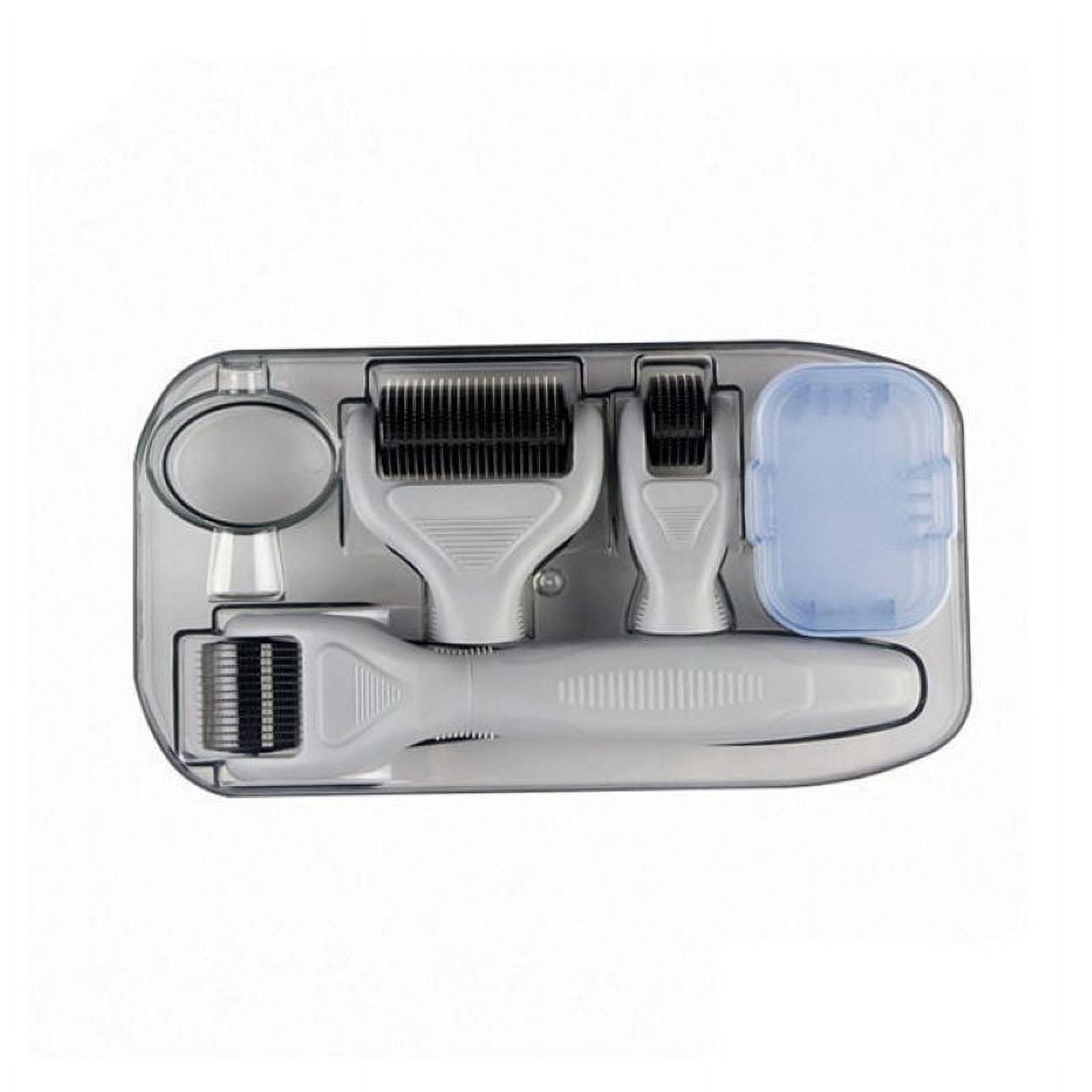 4 in 1 Derma Roller Set 0.5mm 1.0mm 1.5mm Titanium Microneedle Travel ...