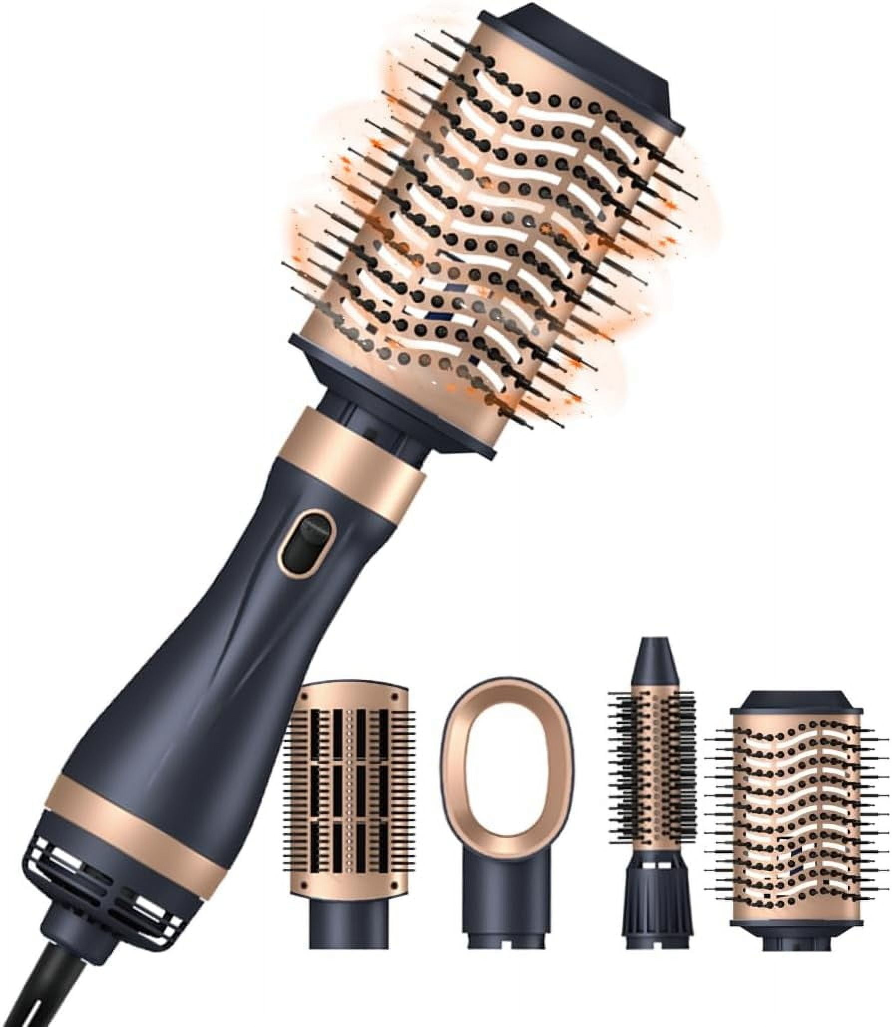 4-in-1 Detachable Blow Dryer Brush, Ionic Diffuser Hair Dryer & Styler ...