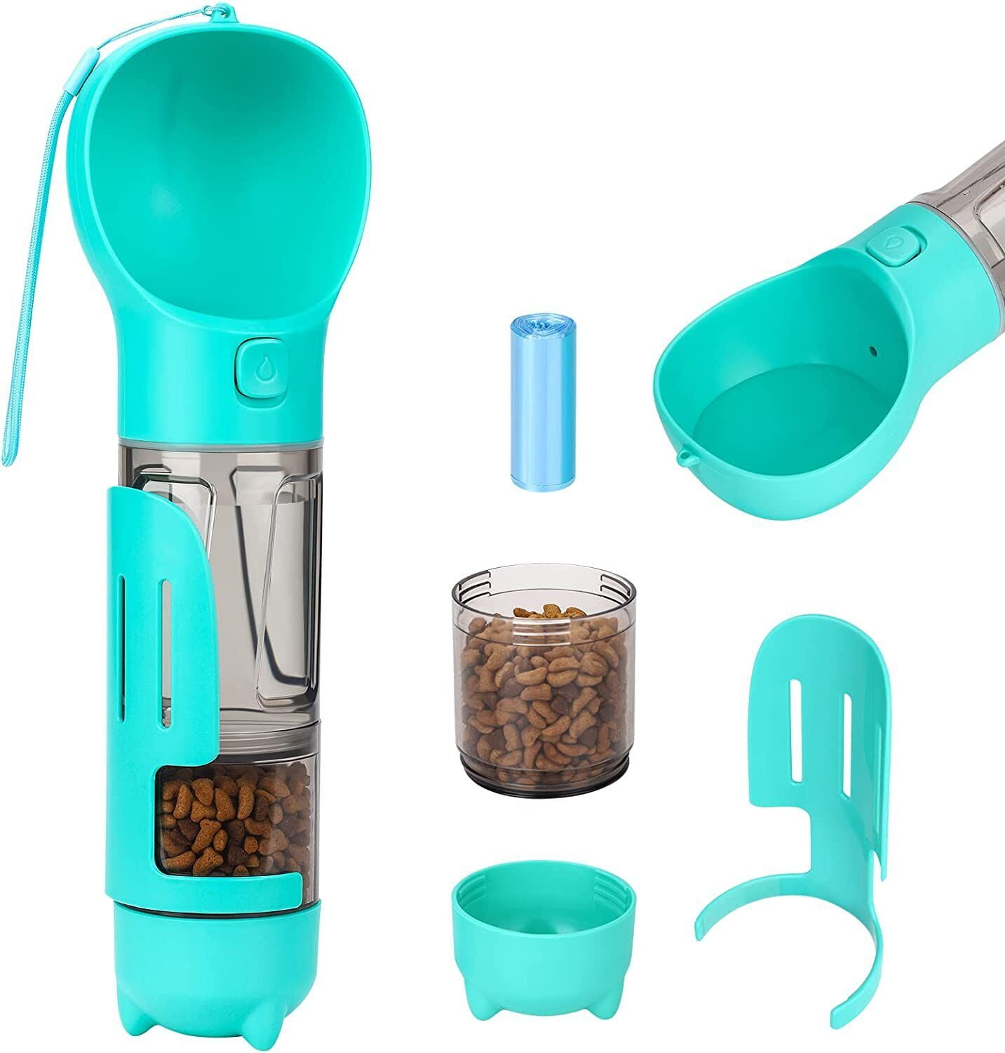 PetTraveler Portable 300 ml Leak-Proof Dog Water Bottle with Poop ...