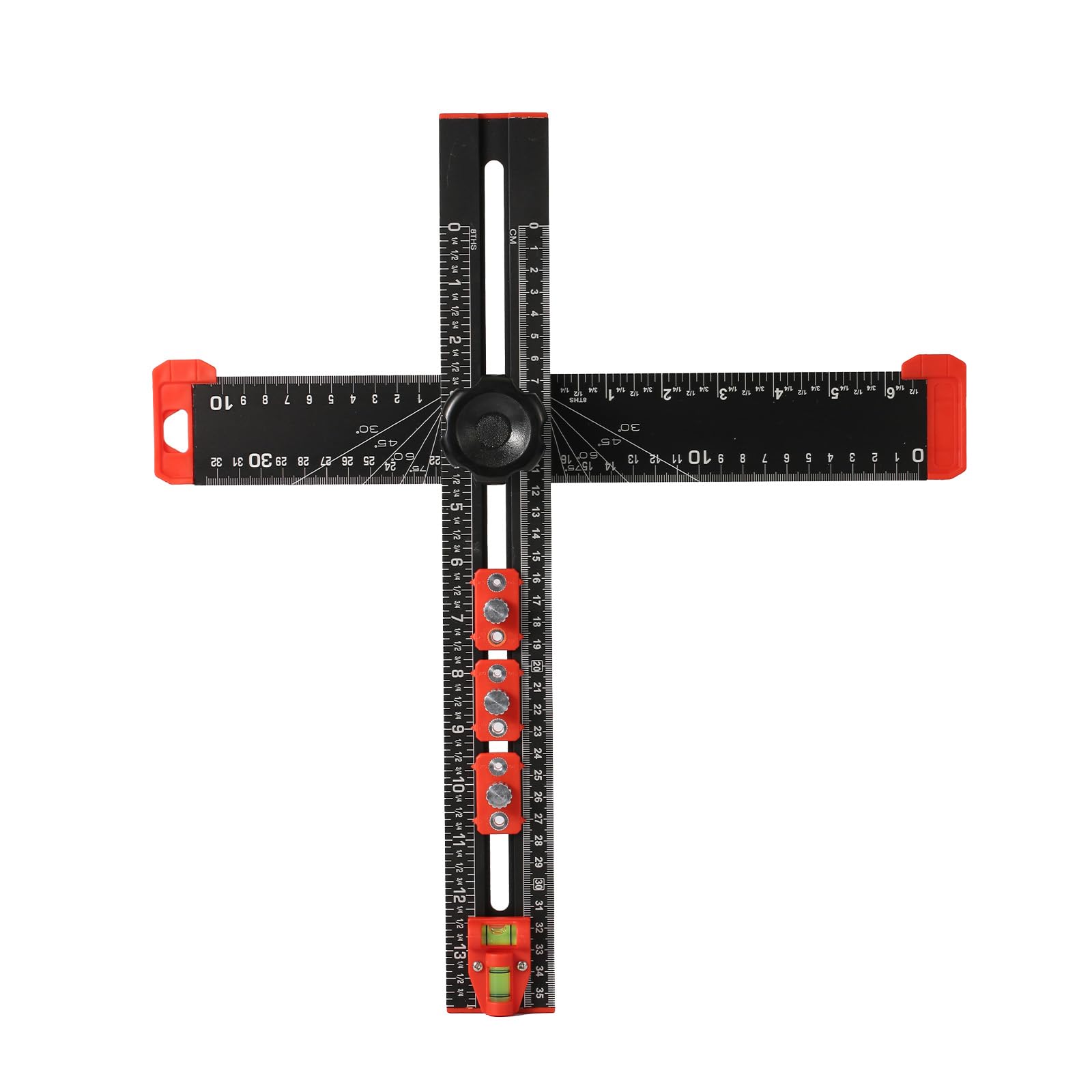 4-in-1 Drilling Positioning Ruler, High Precision Angle Ruler ...