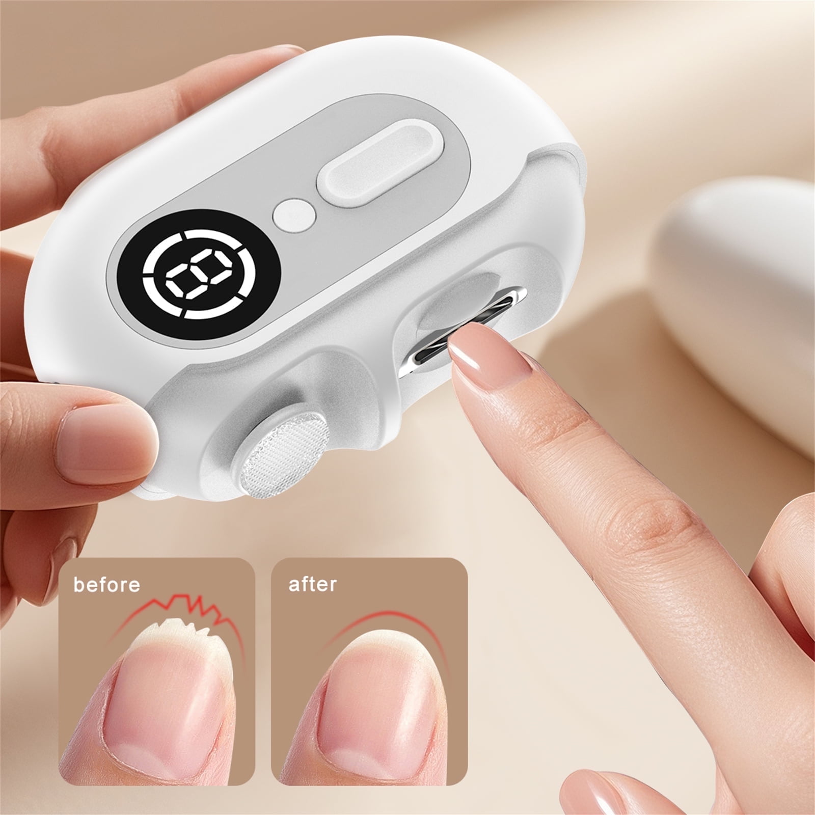 4-in-1 Electric Nail Care Kit, USB-C Rechargeable Nail Trimmer ...