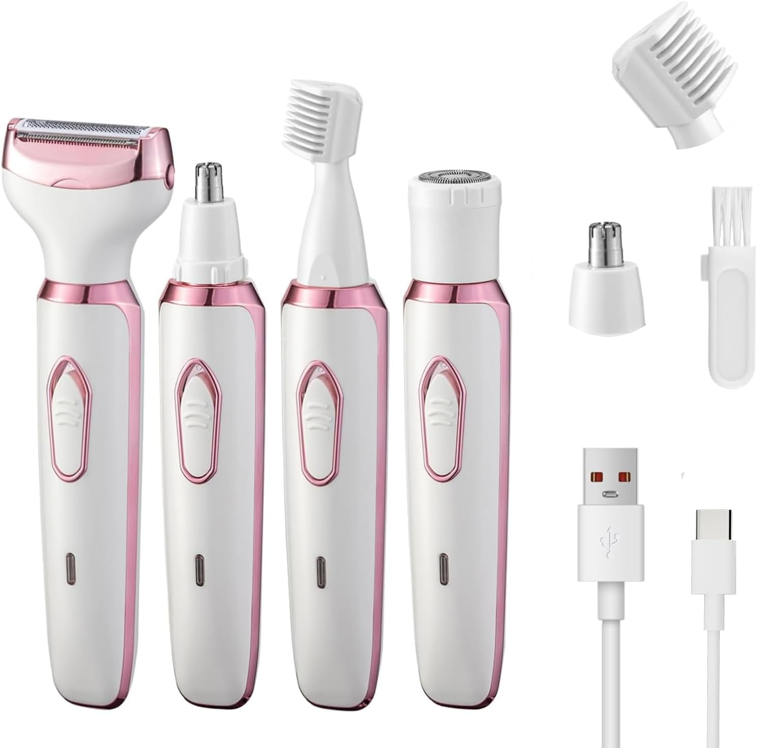 4 in 1 Electric Shaver for Women, Rechargeable Electric Shaver ...