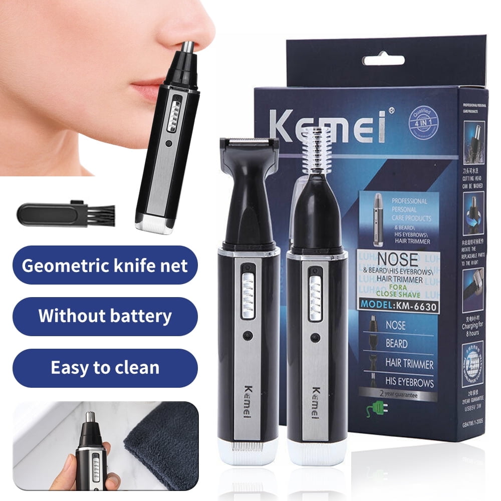 VONTER 4 in 1 Electric Trimmer, Rechargeable Nose Hair, Beard, Eyebrow ...