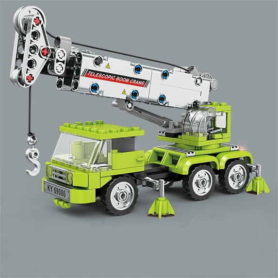 4 in 1 Engineering Lift Trucks Excavator Crane City Construction ...