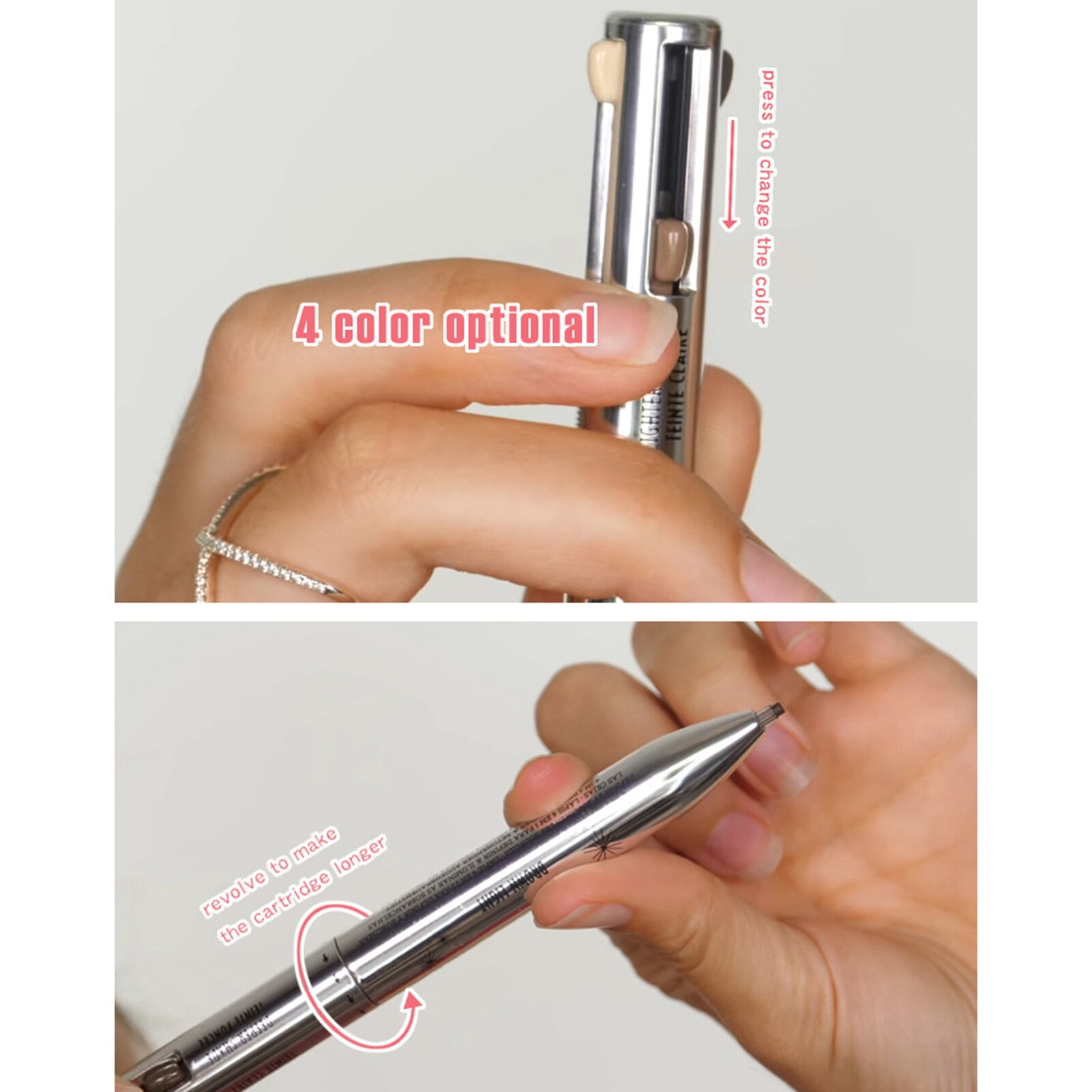 4-in-1 Eyebrow Contour Pen Waterproof Defining Highlighting Eye Brow ...