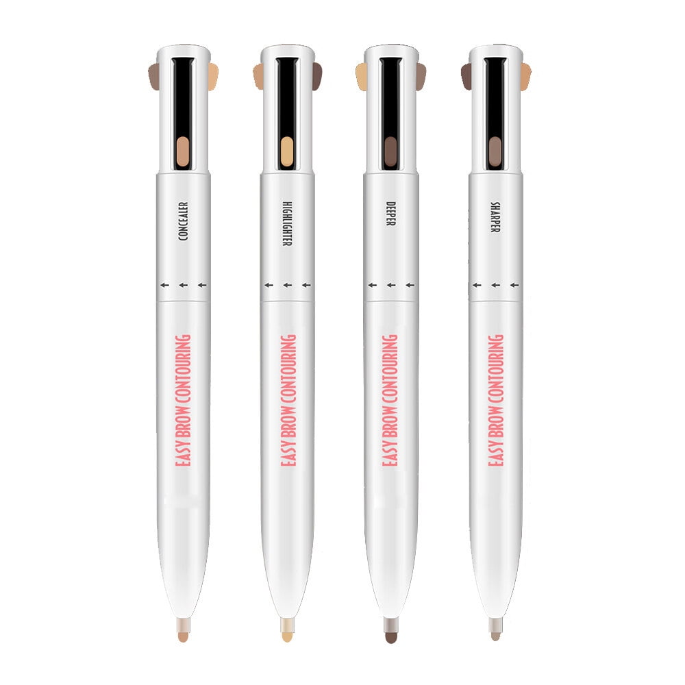 4-in-1 Eyebrow Contour Pen Waterproof Defining Highlighting Eye Brow ...