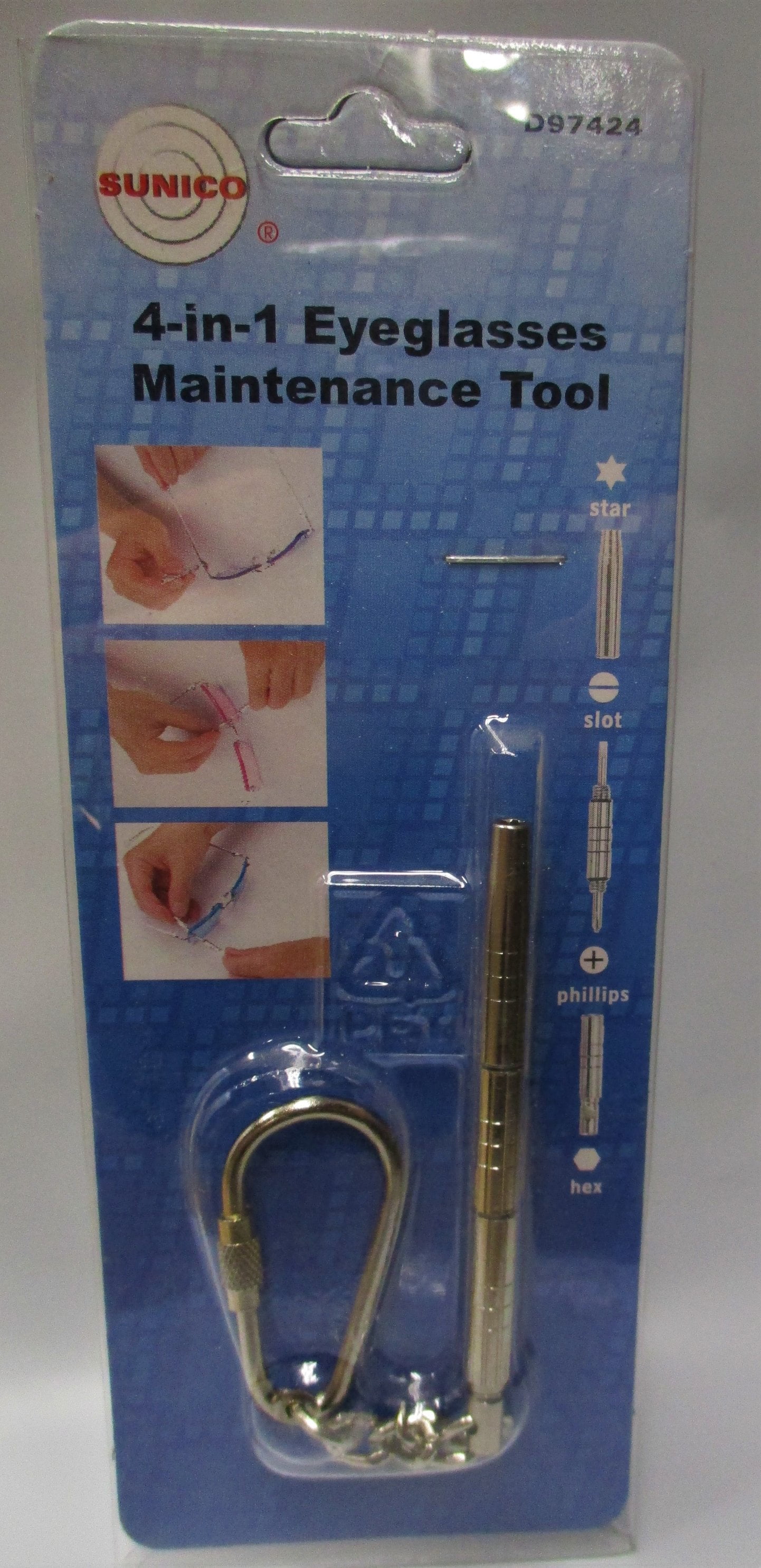 4 in 1 Eyeglass Sunglass Maintenance Tool - With 4 Different Screw ...