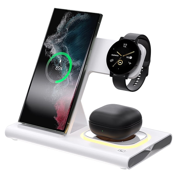 4 in 1 Fast Wireless Charger 15W for Samsung S24 Ultra/S23/S22/S21/Z ...
