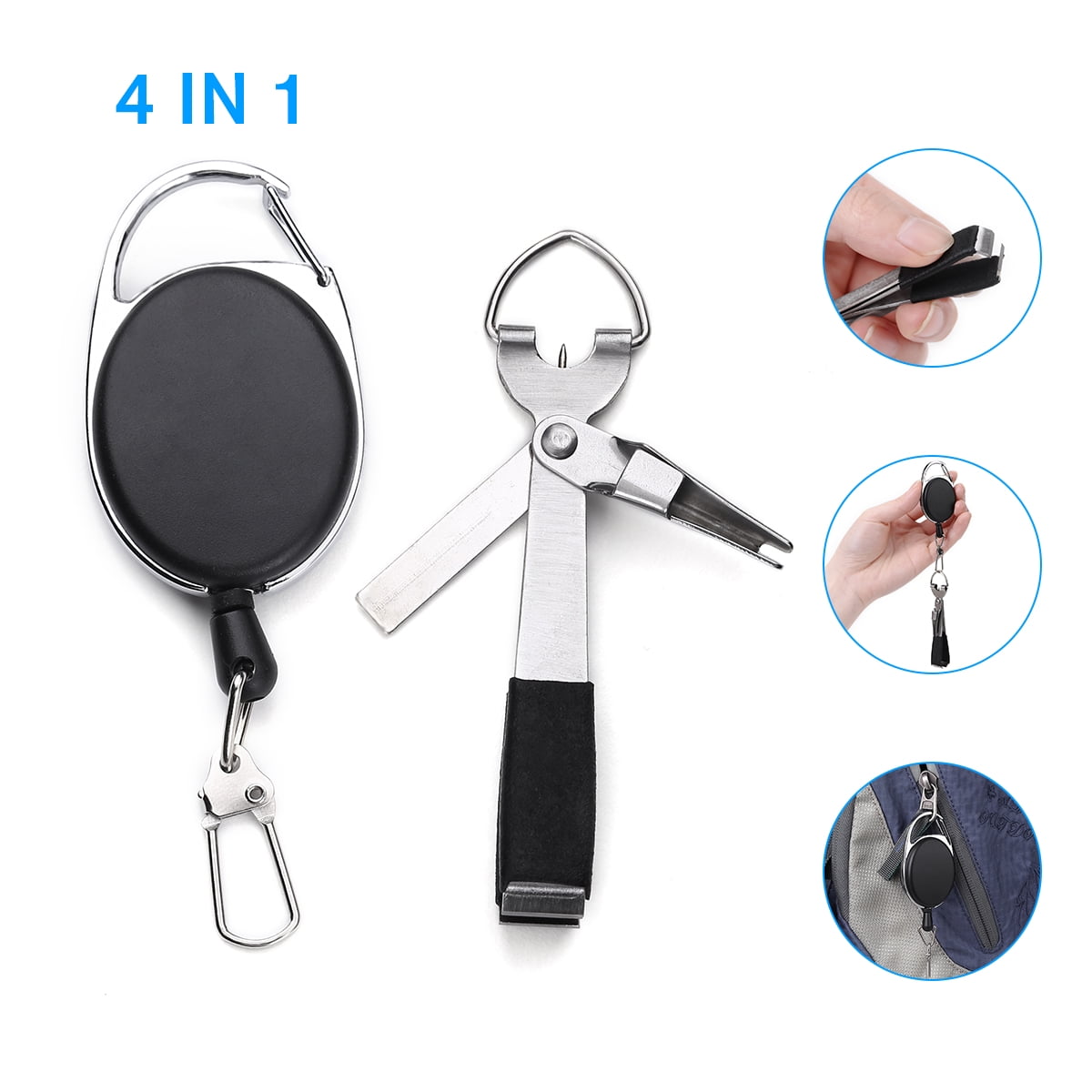 SES,LACOSTA,OUTDOOR 4-in-1 Fishing Fly Nippers, Hook Tool, Line Cutter ...
