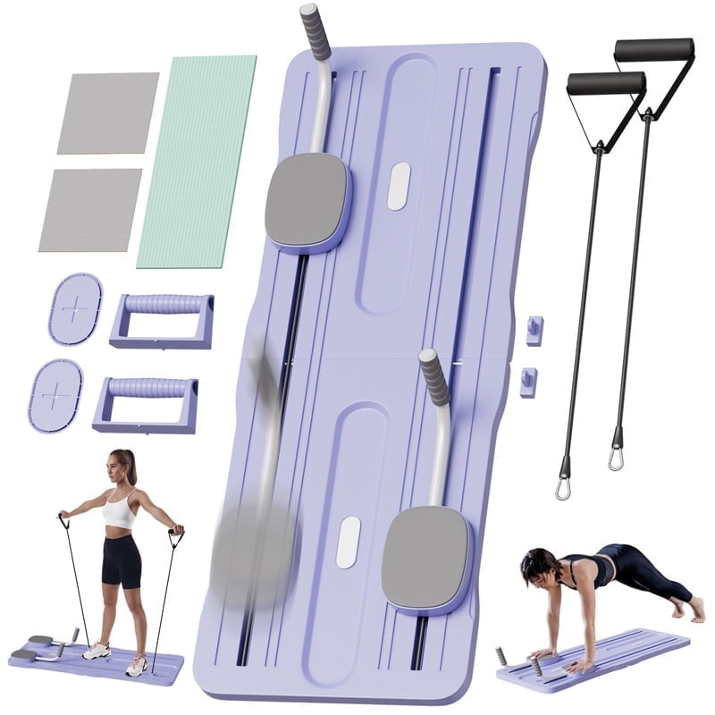 Lunivox 4-in-1 Pilates Reformer, Foldable Pilates Board, Home Workout ...