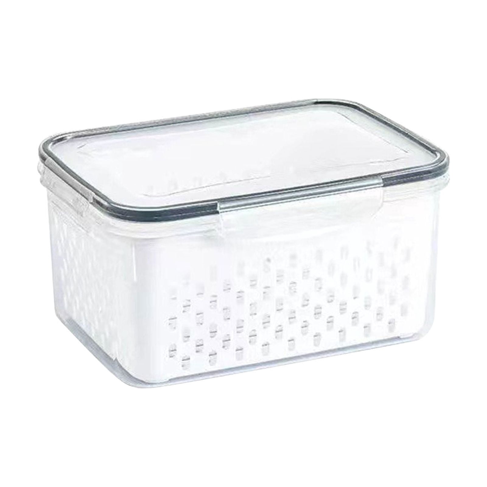4-in-1 Food Storage Container Set, Airtight Plastic Produce Containers ...