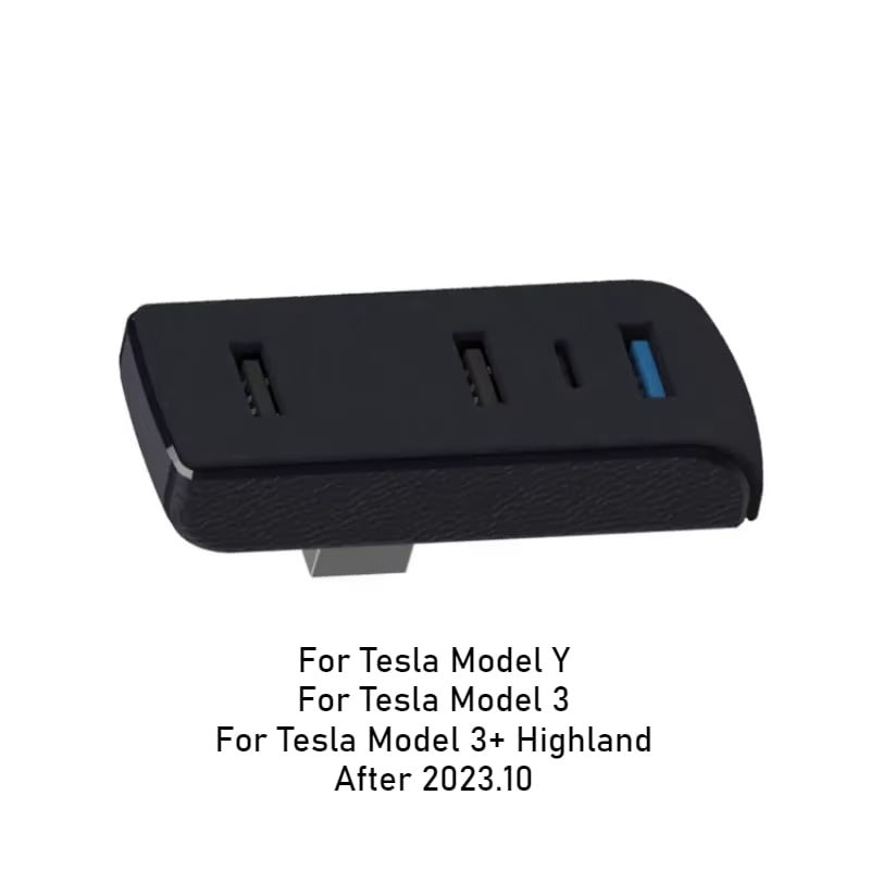 4-in-1 Glove Box Docking Station for Tesla Model 3 Y 3+ USB Hub Ports ...