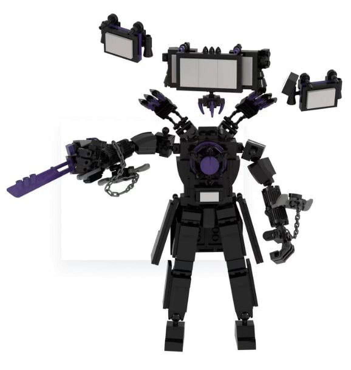 4 in 1 Gold Clock Titan Drill Man Building Blocks Skibidi Toilet The ...