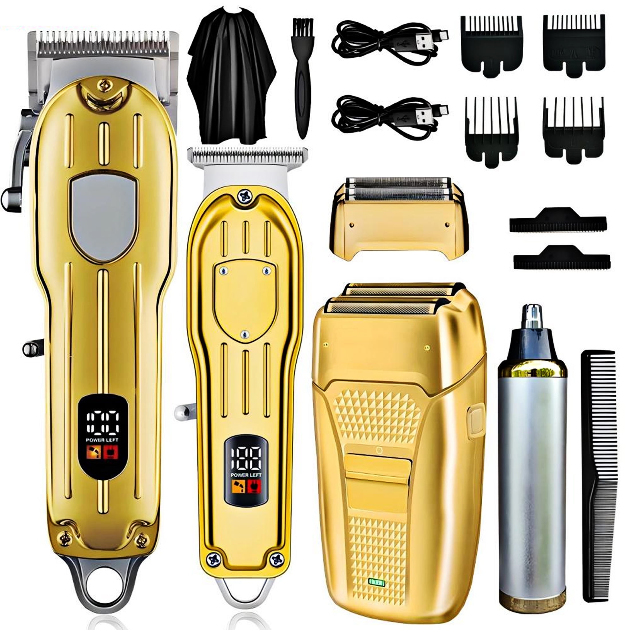 4-in-1 Hair Clippers Professional Cordless for Men,Beard Trimmer Hair ...