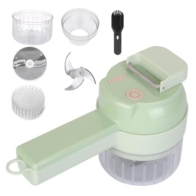 4-in-1 Handheld Electric Cutter: Mini Food Chopper, Grinder, Slicer ...