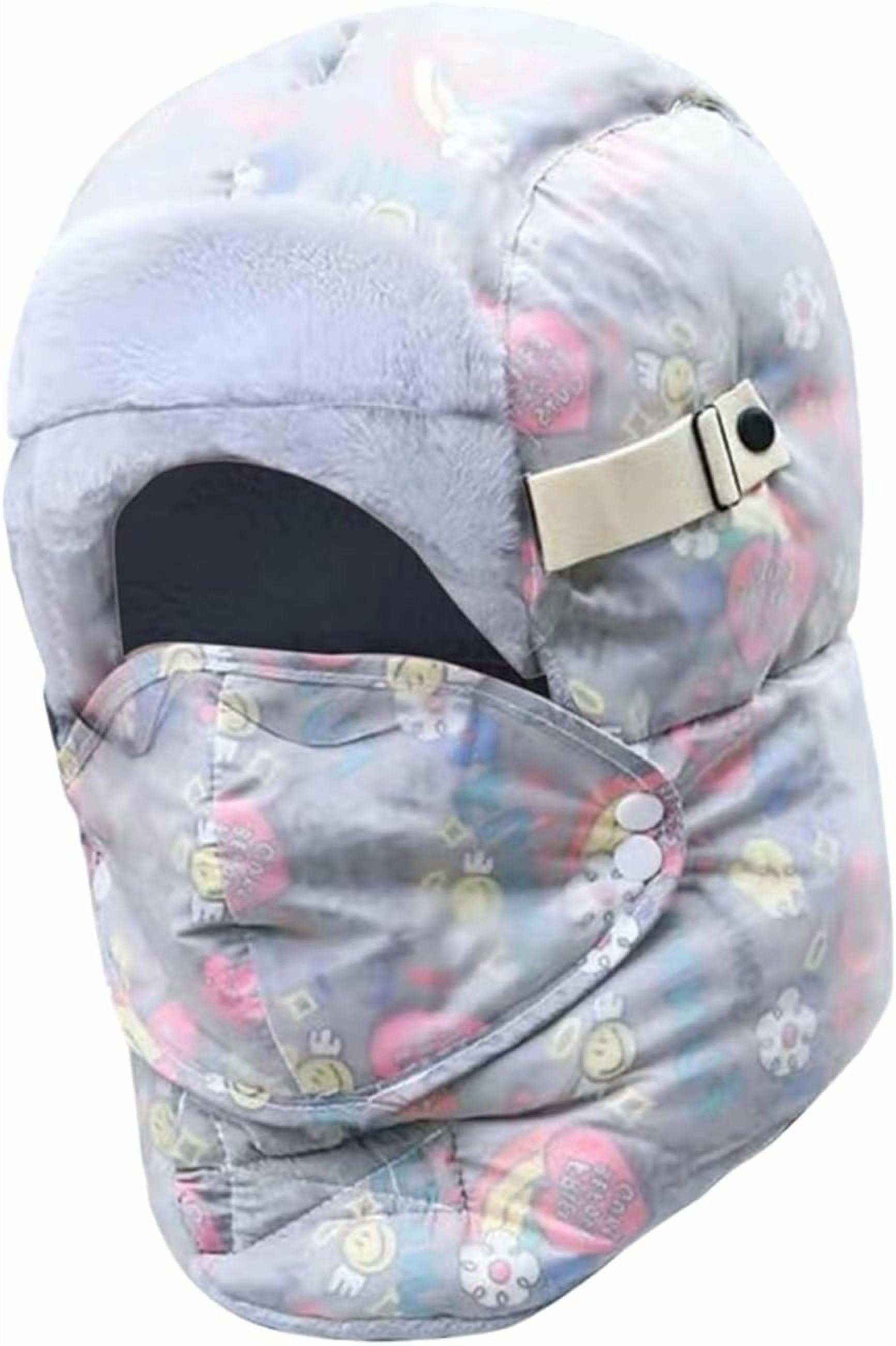4 in 1 Hat with Mask Goggles, Waterproof Windproof Warmth Full Cover ...