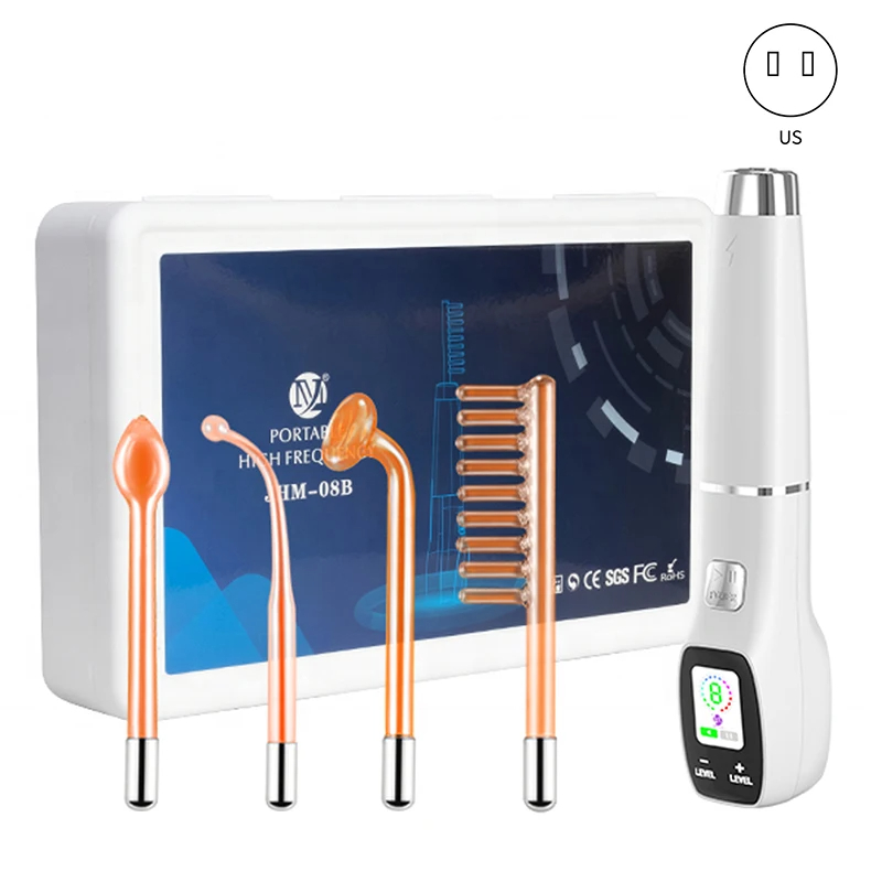 4 in 1 High Frequency Glass Electrotherapy Wand Anti-Aging & Wrinkle ...