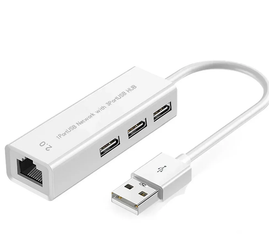 4 in 1 Hub USB 2.0 C Rj5 Adapter for Laptop PC Computer PD Ports Dock ...