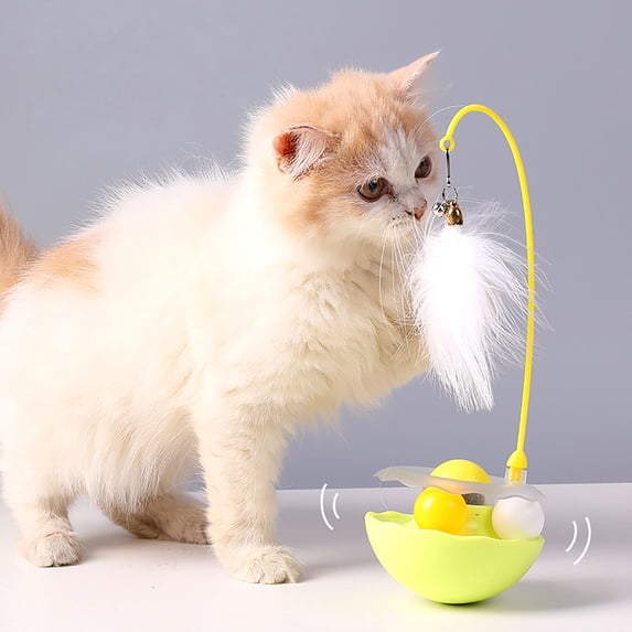 4-in-1 Interactive Cat Toy for Indoor Cats with Track Balls, Mint Balls ...