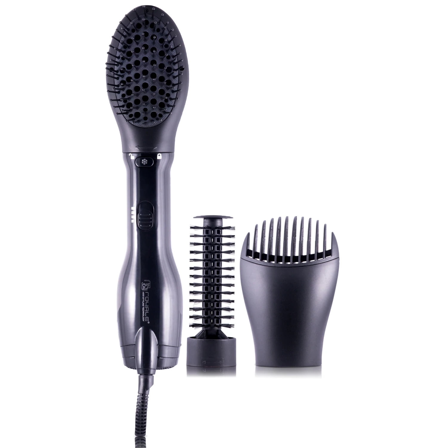 4-in-1 Interchangeable Blower Brush Set with Volumizing, Straightening ...