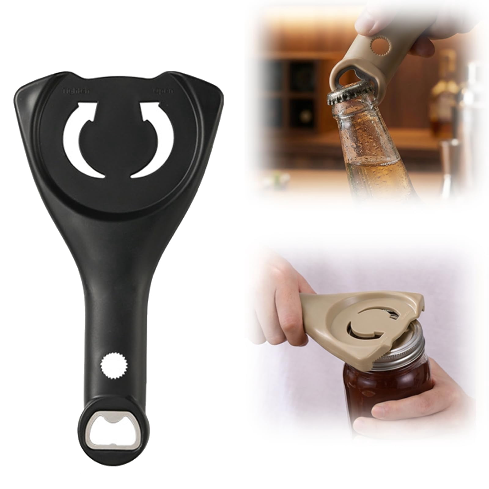 4-in-1 Jar Opener, Adjustable Jar Opener, Effortless Bottle Opener, Can ...
