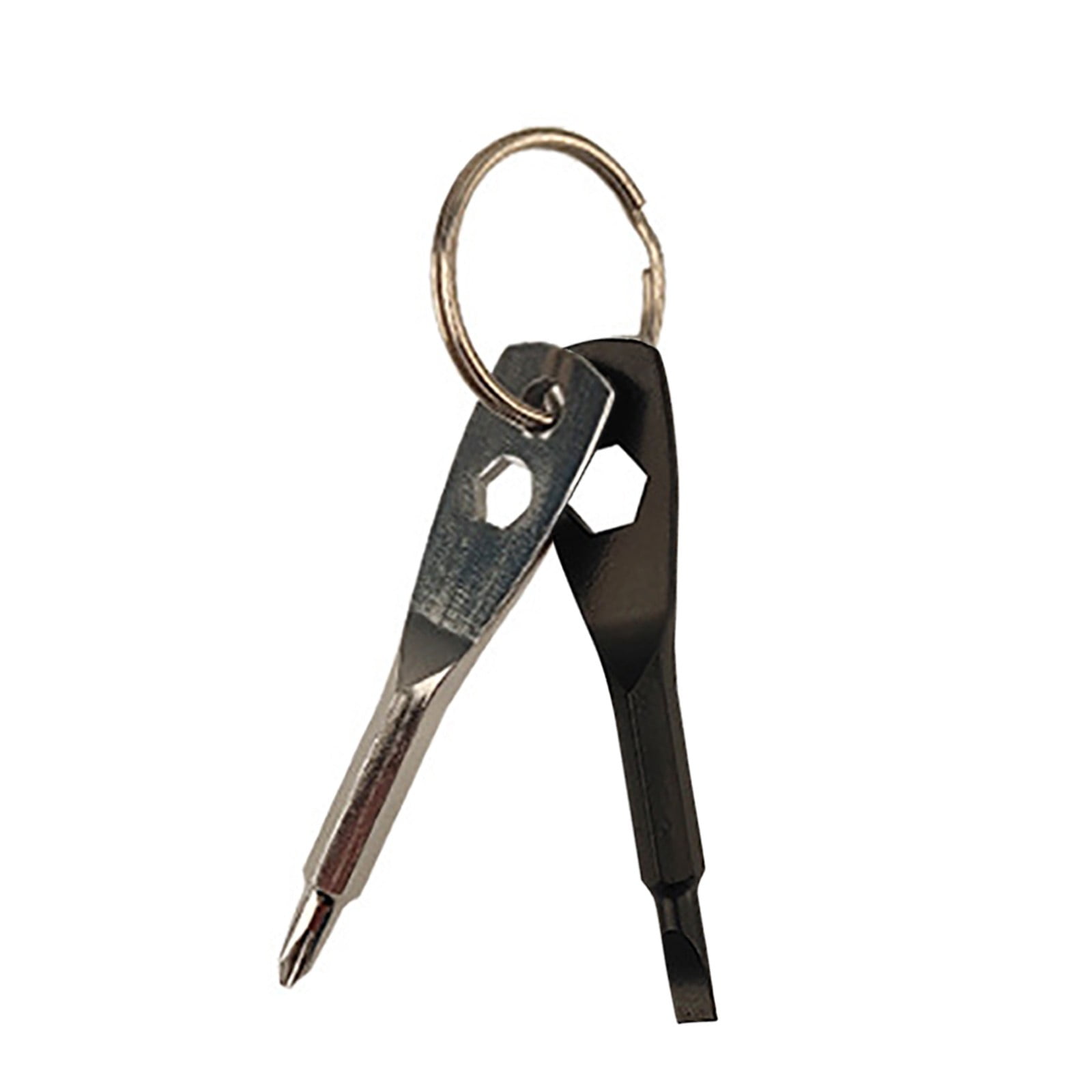 4-in-1 Keychain Screwdriver Tool Bit with Phillips, Slotted and Hex ...