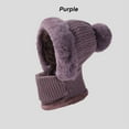 4-in-1 Knitted Trapper Hat with Earmuffs, Face Mask & Neck Gaiter ...