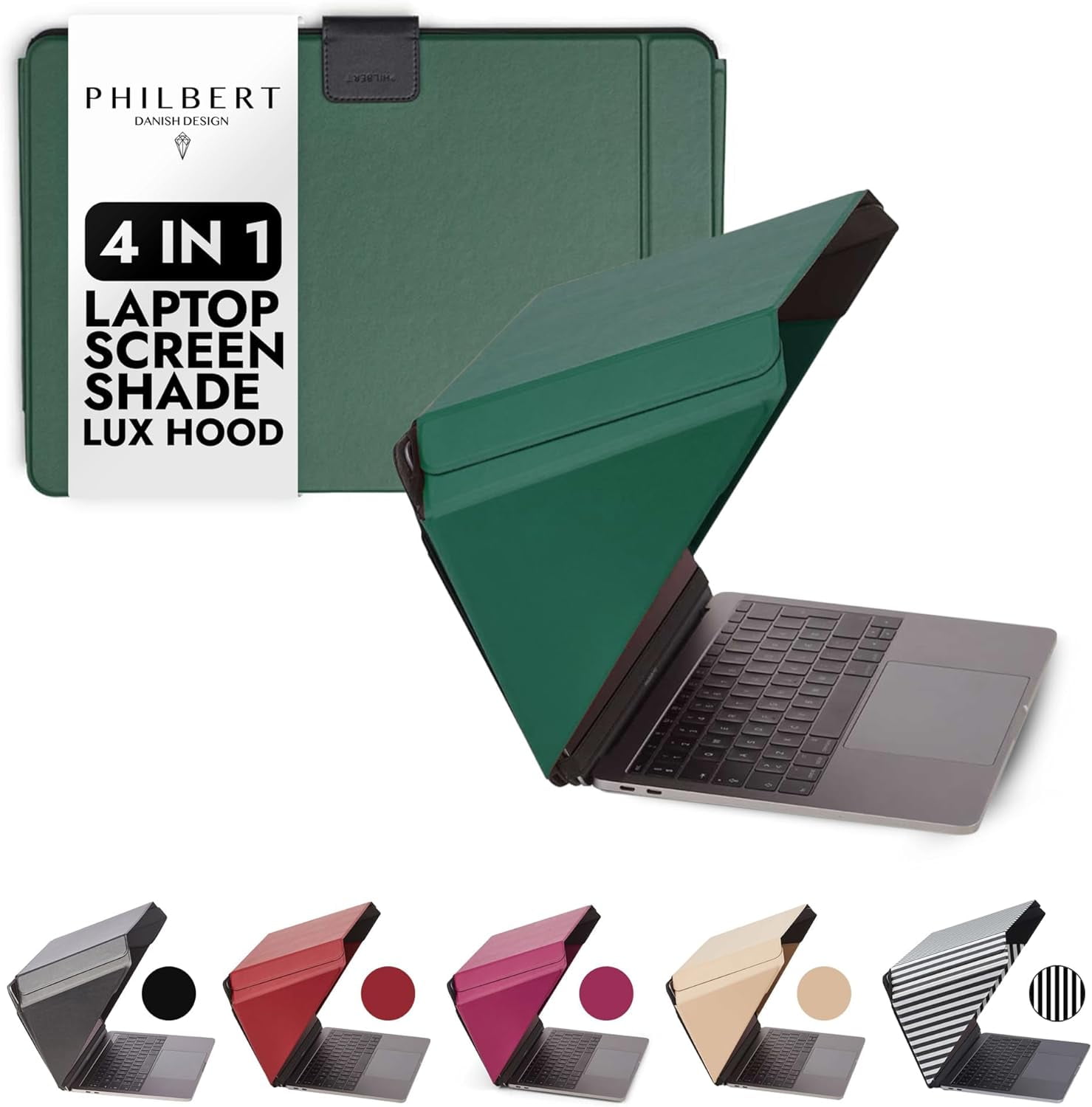 4-in-1 Laptop Sun Shade Lux Hood - Screen Shade, Privacy Screen, Heat ...