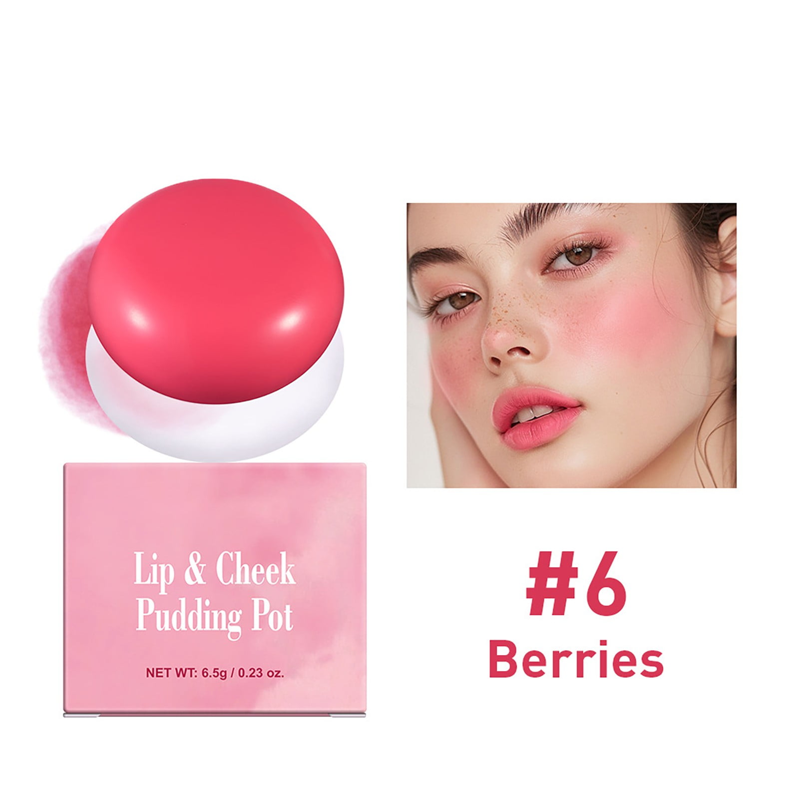 4-in-1 Lip & Cheek Blurring Cream Blush Palette - 8 Buildable Colors ...