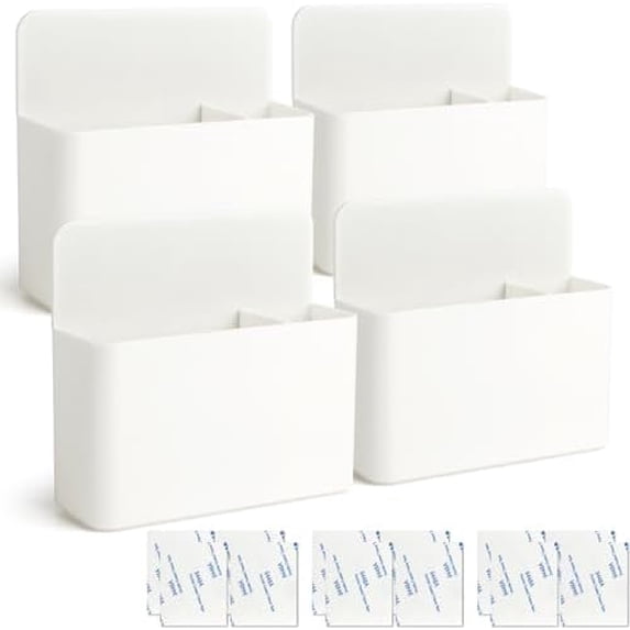 4-in-1 Magnetic Marker Holder - Dry Erase, Wall Mount, Self-Adhesive ...