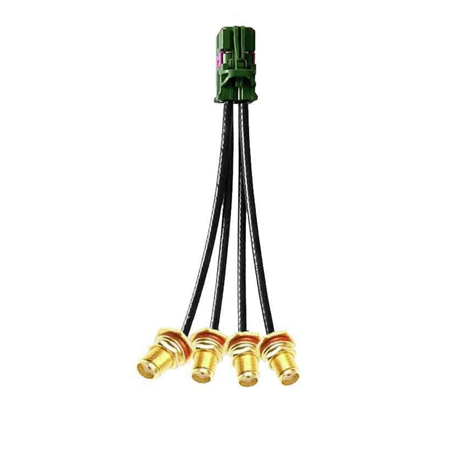 4-in-1 Mini FAKRA Straight E Code Female to SMA Mini Fakra Cable to SMA ...