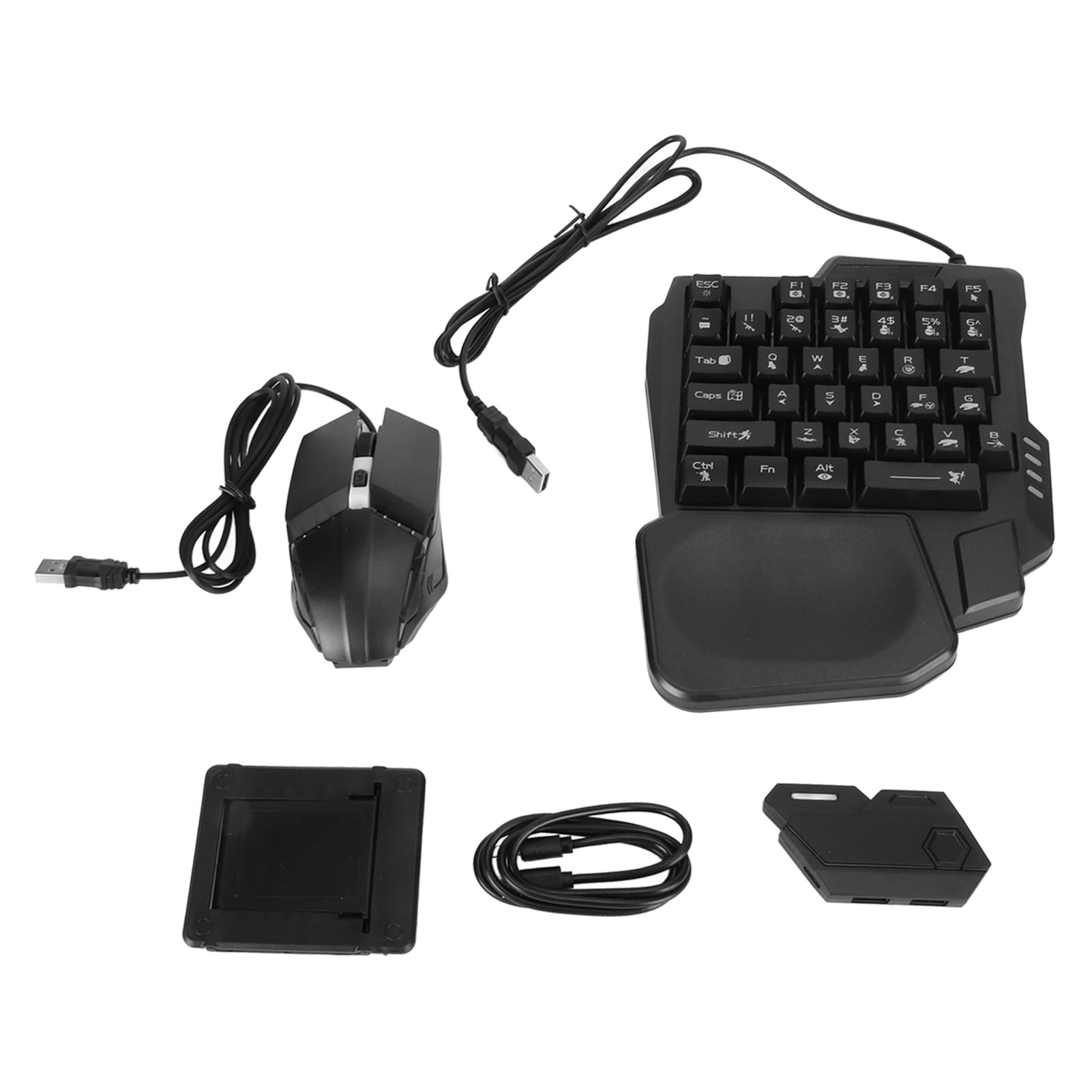 4 in 1 Mobile Game Combo Pack Bluetooth 5.0 Gaming Keyboard Mouse Converter with K13 Keyboard G4 ...
