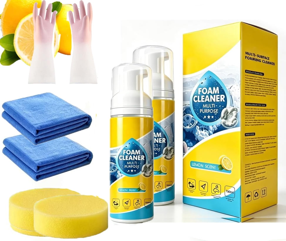 4-in-1 Multi-Enzyme Foam Cleaner –Foam No-Rinse Cleaner, All-Purpose ...