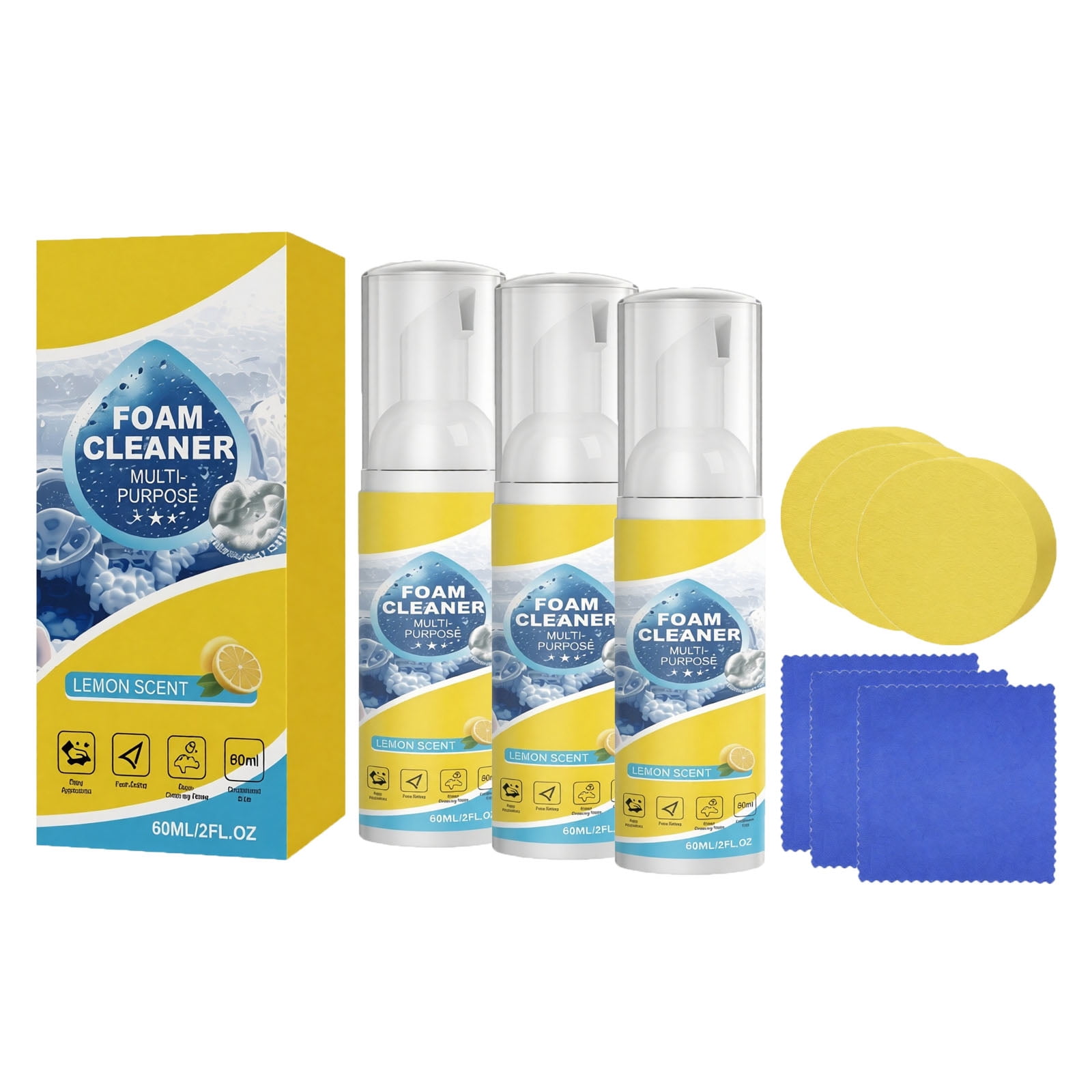 4-in-1 Multi-Enzyme Foam Cleaner, Multi Purpose Foam Cleaner, No Rinse ...