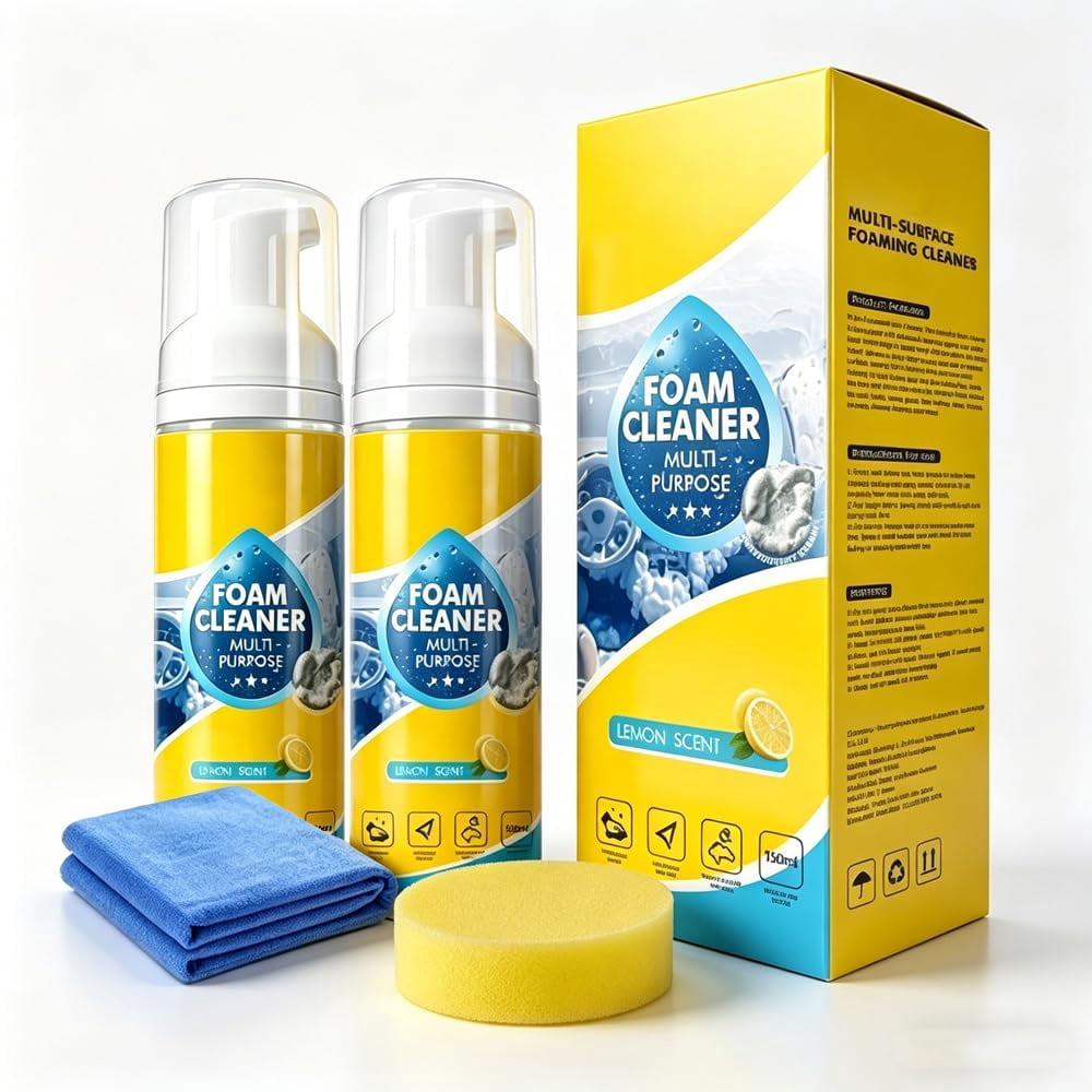 4-in-1 Multi-Enzyme Foam Spray Cleaner, Multipurpose Cleaning Foam for ...